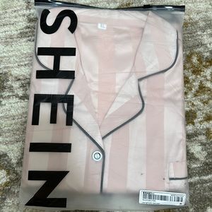 SHEIN | Intimates & Sleepwear | Contrast Binding Satin Night Set | Poshmark